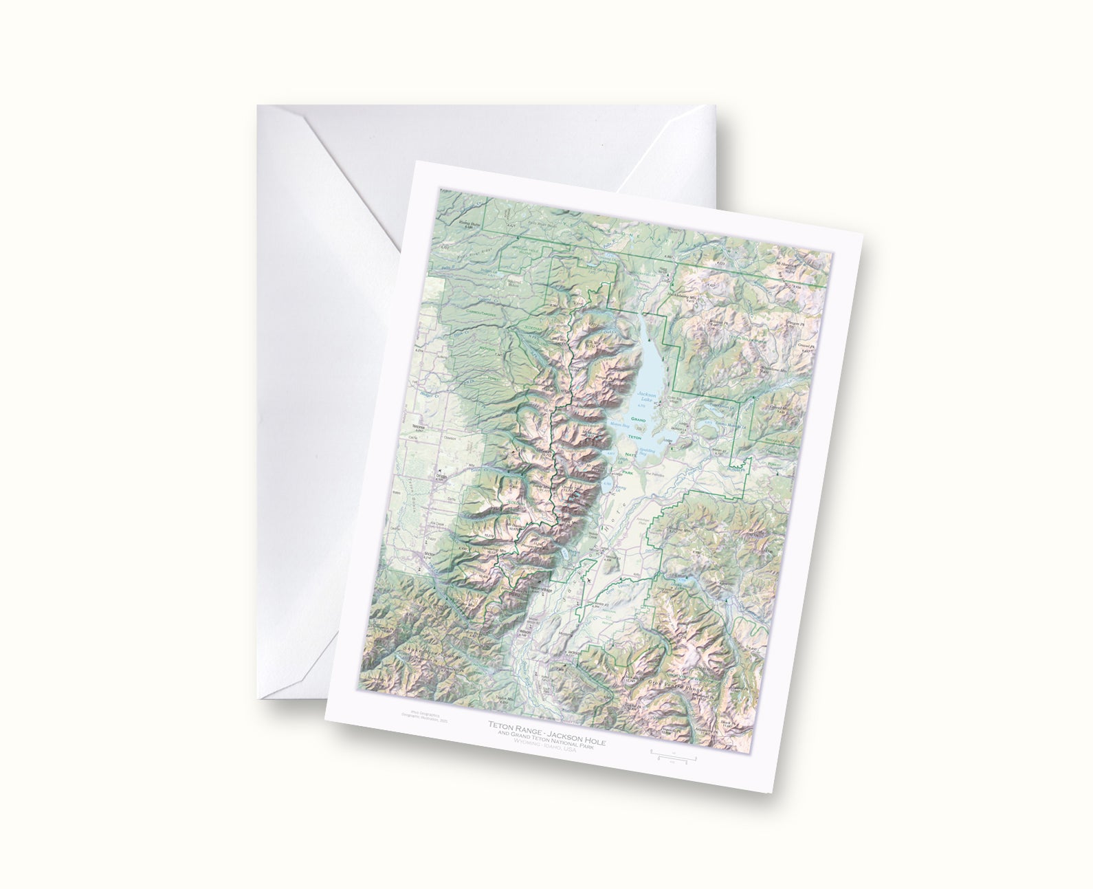 Teton Range, Jackson Hole and Grand Teton Nat'l Park Note Cards – Imus ...
