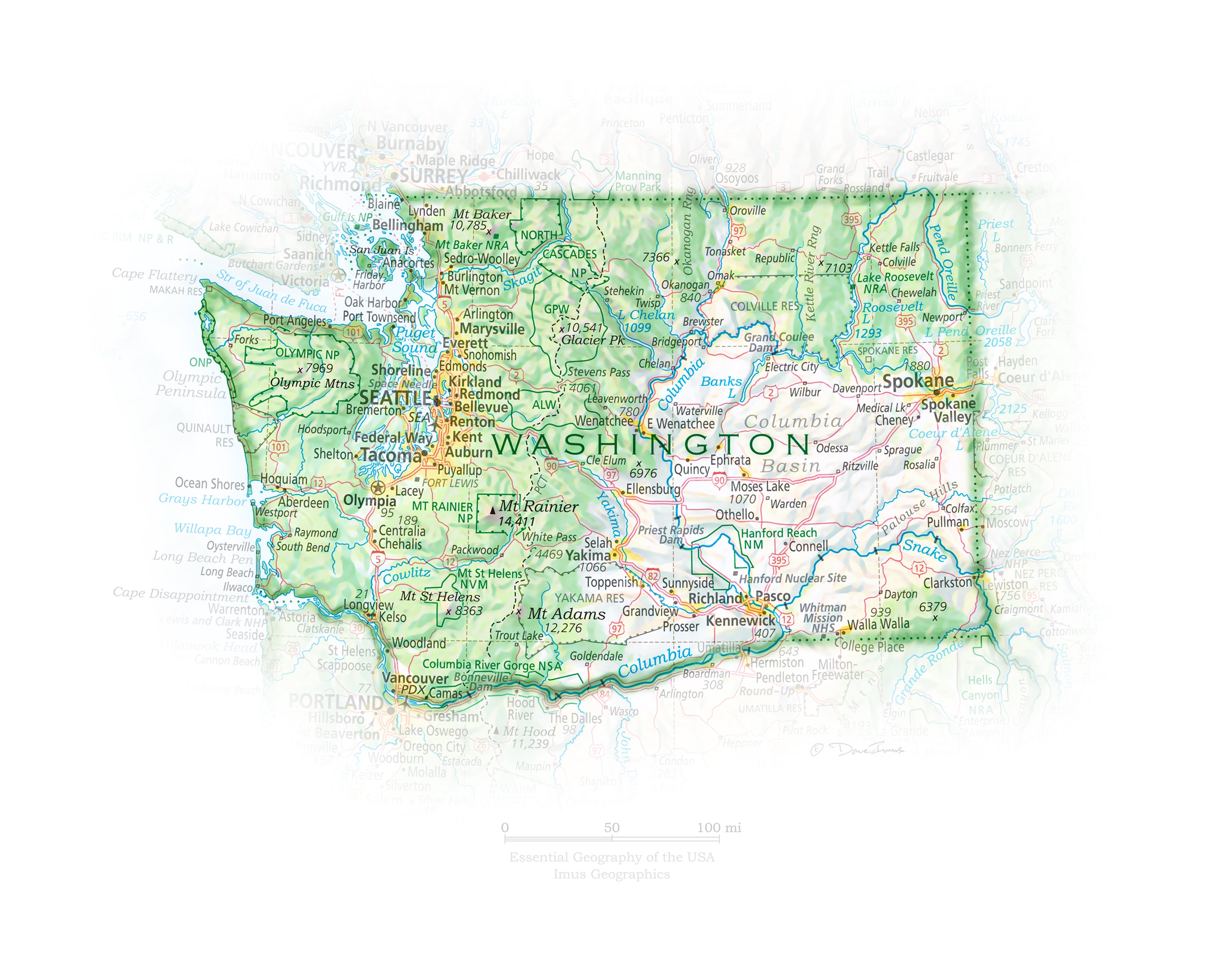 Portrait of Washington – Imus Geographics